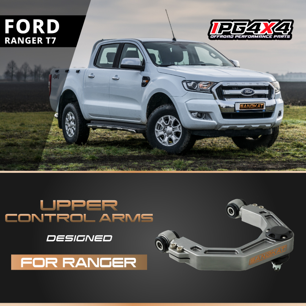 SANDKAT Ford Ranger T7 Upper Control Arms Adjustable Aluminum Alloy ...