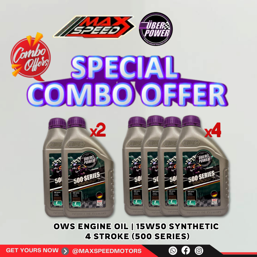 🔥 𝐂𝐎𝐌𝐁𝐎 𝐎𝐅𝐅𝐄𝐑 🔥 OWS UBER POWER 1L ENGINE OIL | 15W50 SYNTHETIC 4 STROKE ...