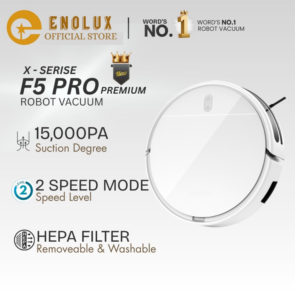 Enolux Robot Vacuum F5 LDS laser navigation system/3D obstacle ...