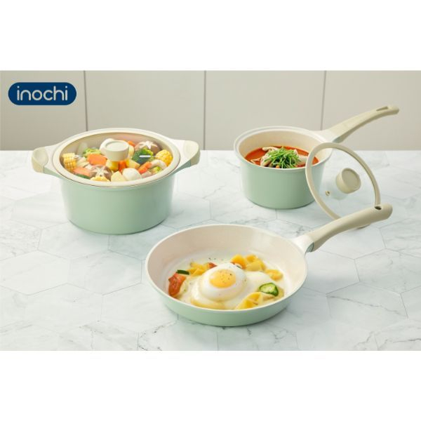 INOCHI Gift Set Simple (FRYING PAN 20CM, POT 20CM, POT 18CM) | Shopee ...
