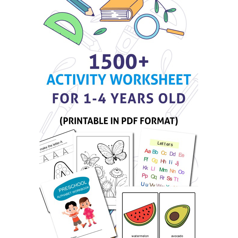 PDF WORKSHEET FOR PRESCHOOL 1-4 YEARS OLD ( Bahan pembelajaran kanak ...