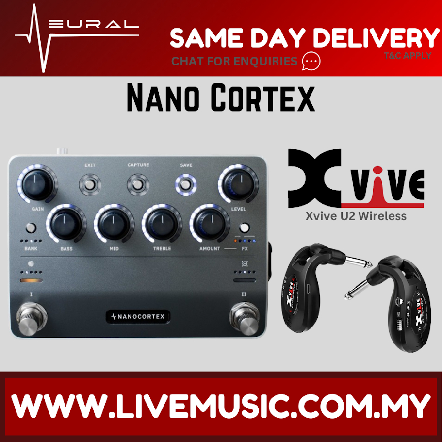 Neural DSP Nano Cortex Digital Effects Processor/Profiling Pedal w/U2 Wireless Guitar System ...