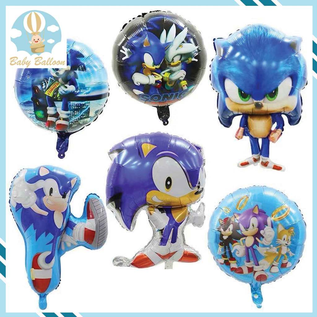 [ Ready Stock ] Sonic Aluminum Foil Balloon Sets for kids party and ...