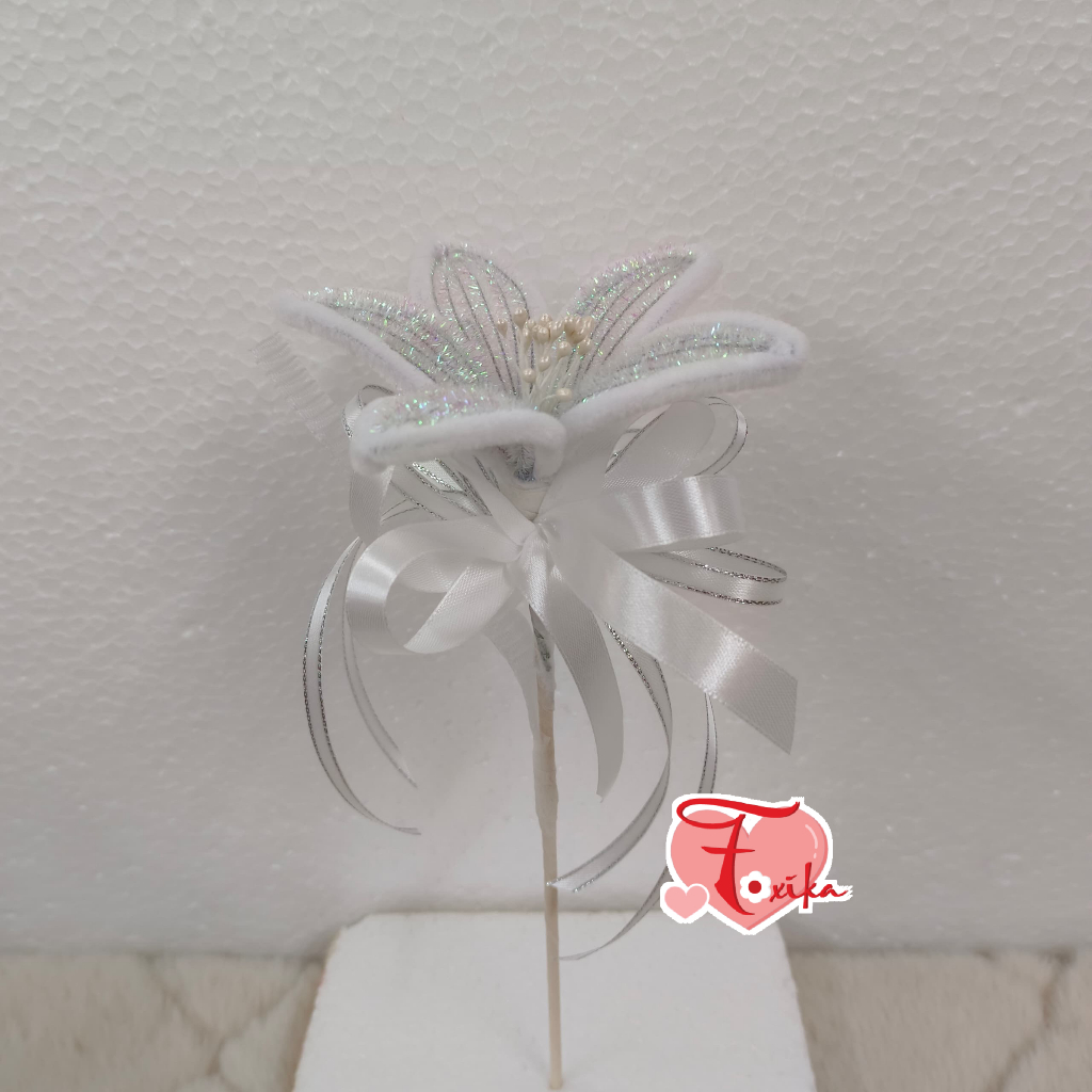 [Ready Stock/Pre-Order] Bunga Telur Lily Batang Baldu (Rainbow / No ...