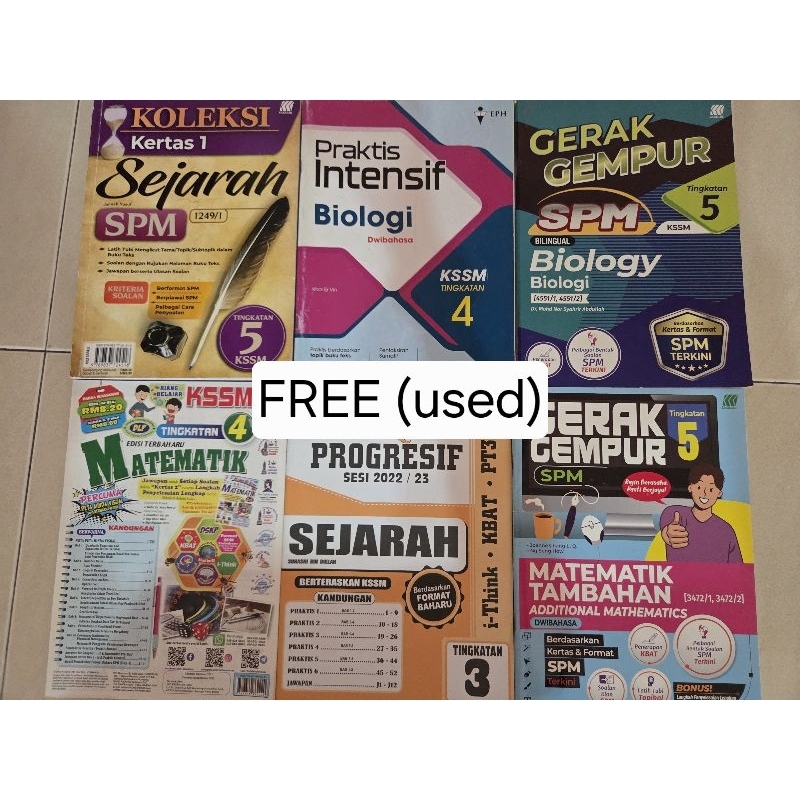 SPM BOOK USED AND UNUSED | Shopee Malaysia