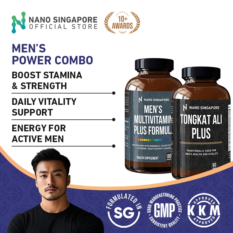 Nano Singapore Men’s Power & Vitality Combo – Tongkat Ali Plus ...