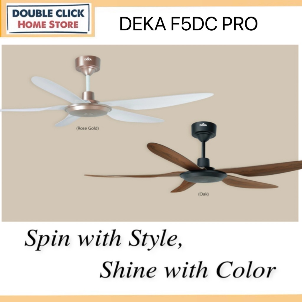 DEKA F5DC PRO 56" 5 Blades DC Motor 20 Speeds + Reverse Remote Control ...