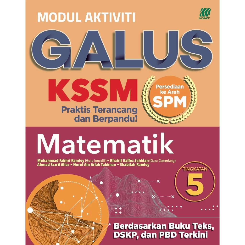 Sasbadi: Galus: Matematik + Mathematics: Tingkatan + Form 5: GA25MMA5 ...