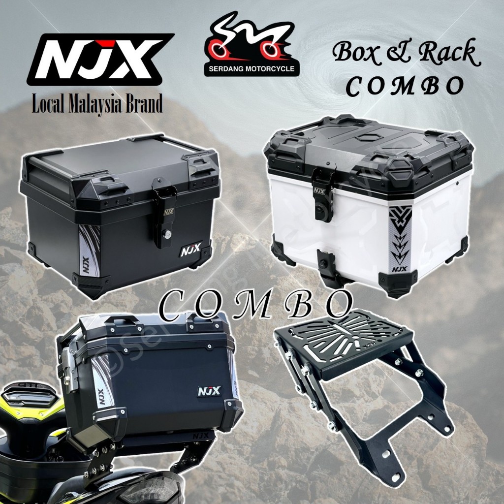 KOMBO NJX Kotak Plastik Dengan Rak Lipat Stainless Steel Rocky Phantom ...