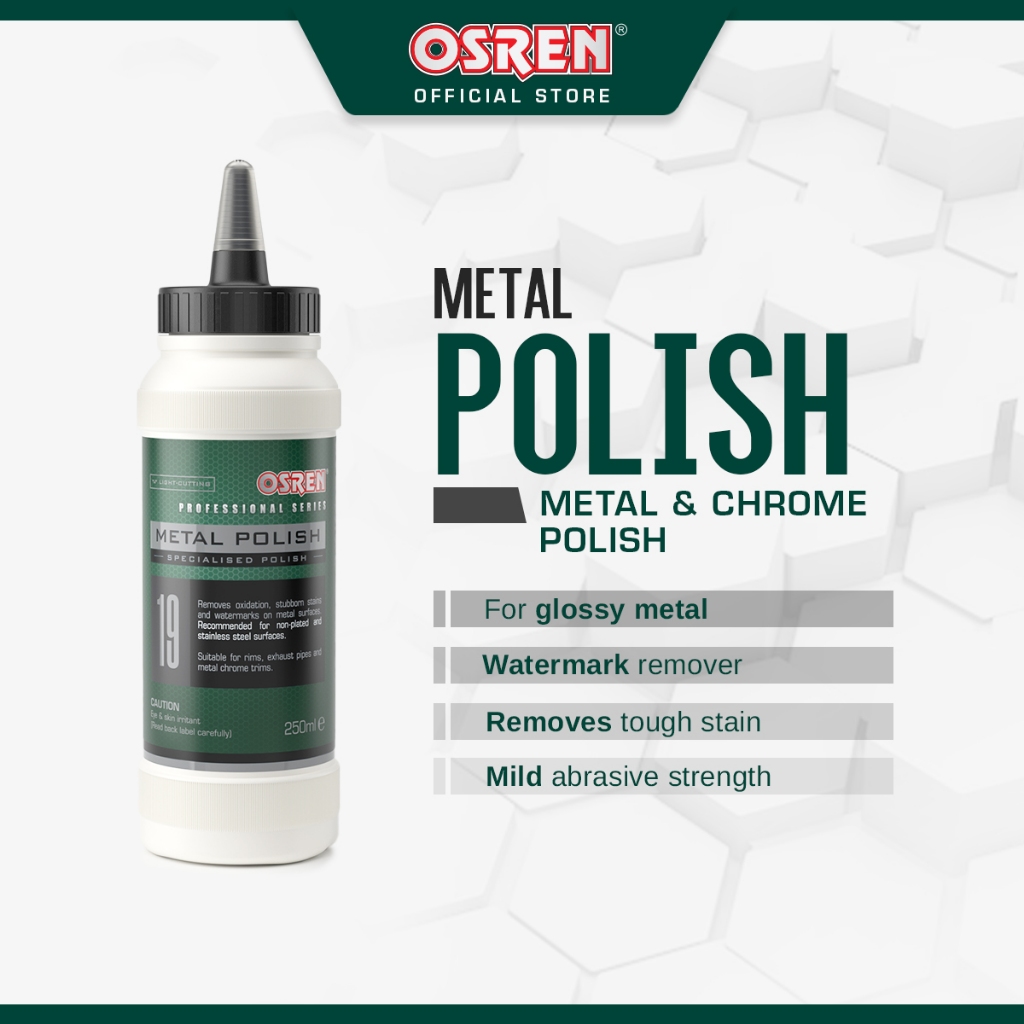 OSREN Metal Polish 19 - Automotive Metal & Chrome Polish (For ...
