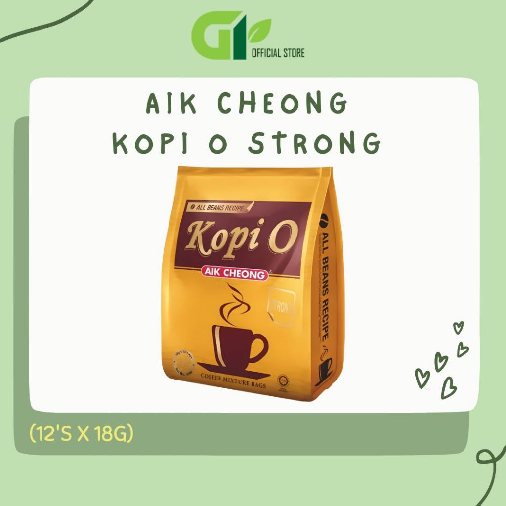 AIK CHEONG KOPI O STRONG (12'S X 18G) | Shopee Malaysia