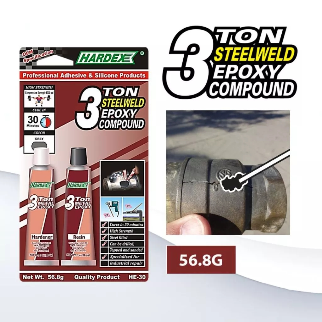 HARDEX 3 Ton Steelweld Epoxy Compound Strong Adhesive Gam Epoxy Kuat ...