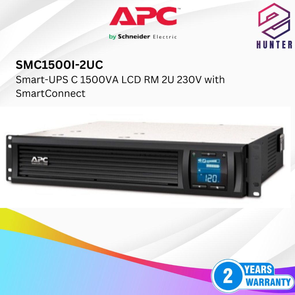 APC SMC1500I-2UC Smart-UPS C 1500VA LCD RM 2U 230V with SmartConnect | Shopee Malaysia