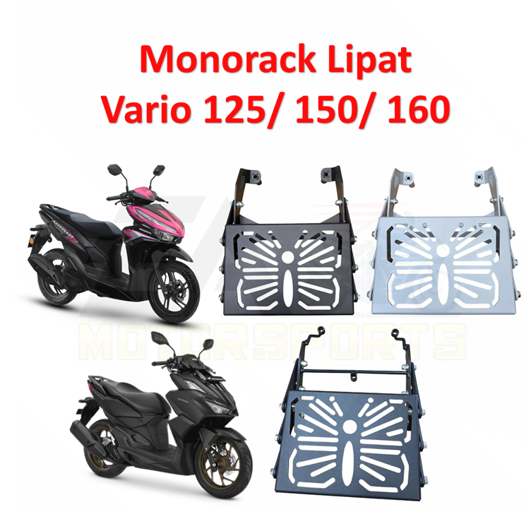 Honda Vario 125 150 160 Rear Rack Bracket Top Box Motorsikal Heavy Duty ...