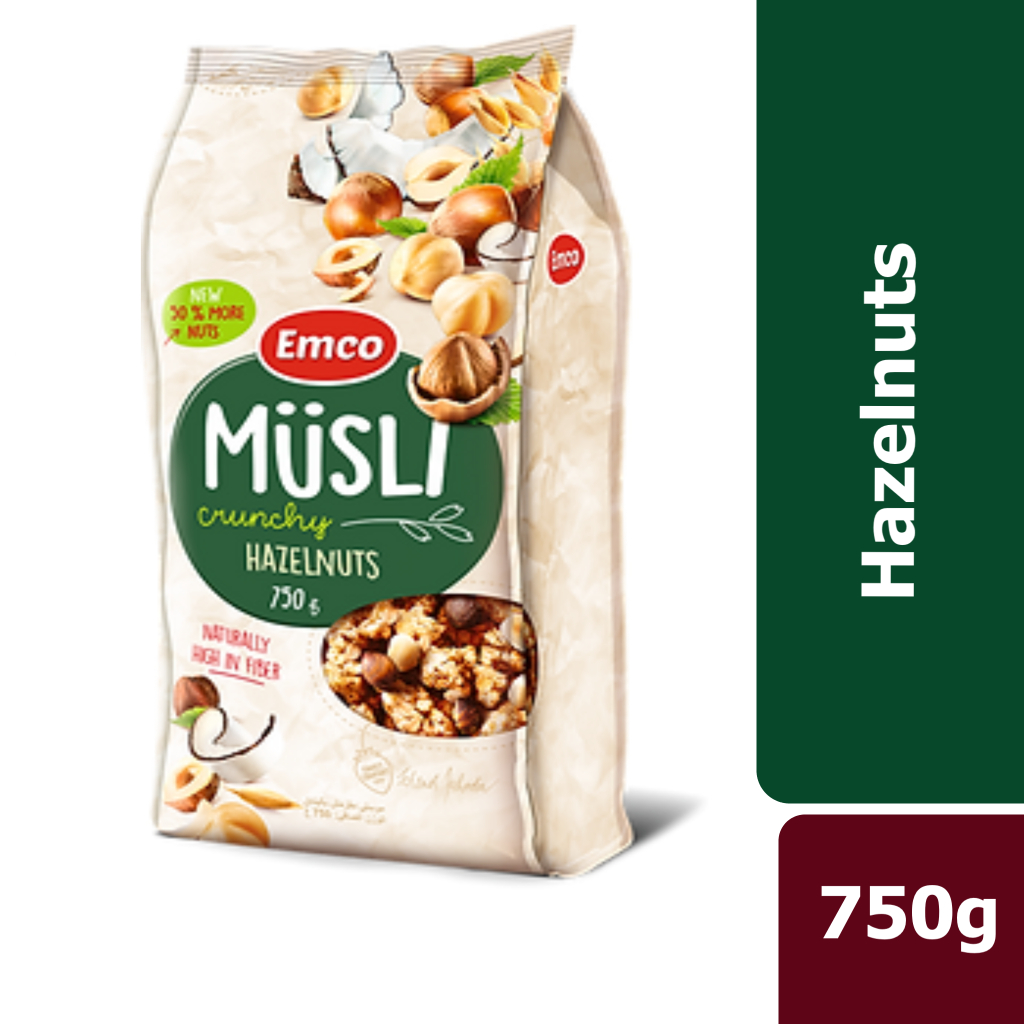 EMCO Musli Crunchy Hazelnuts 750g | Shopee Malaysia