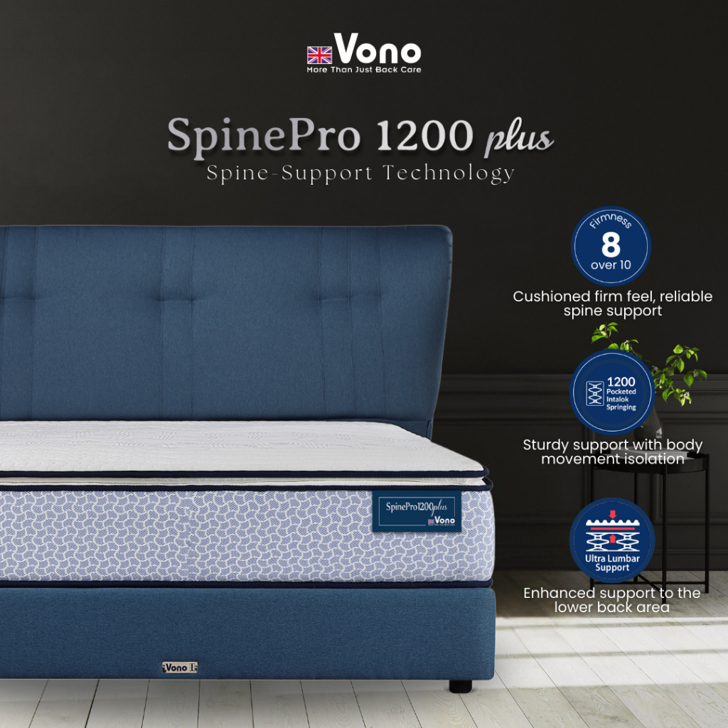 Vono SpinePro 1200 Plus Mattress (Tilam Vono) | 15 years Warranty ...