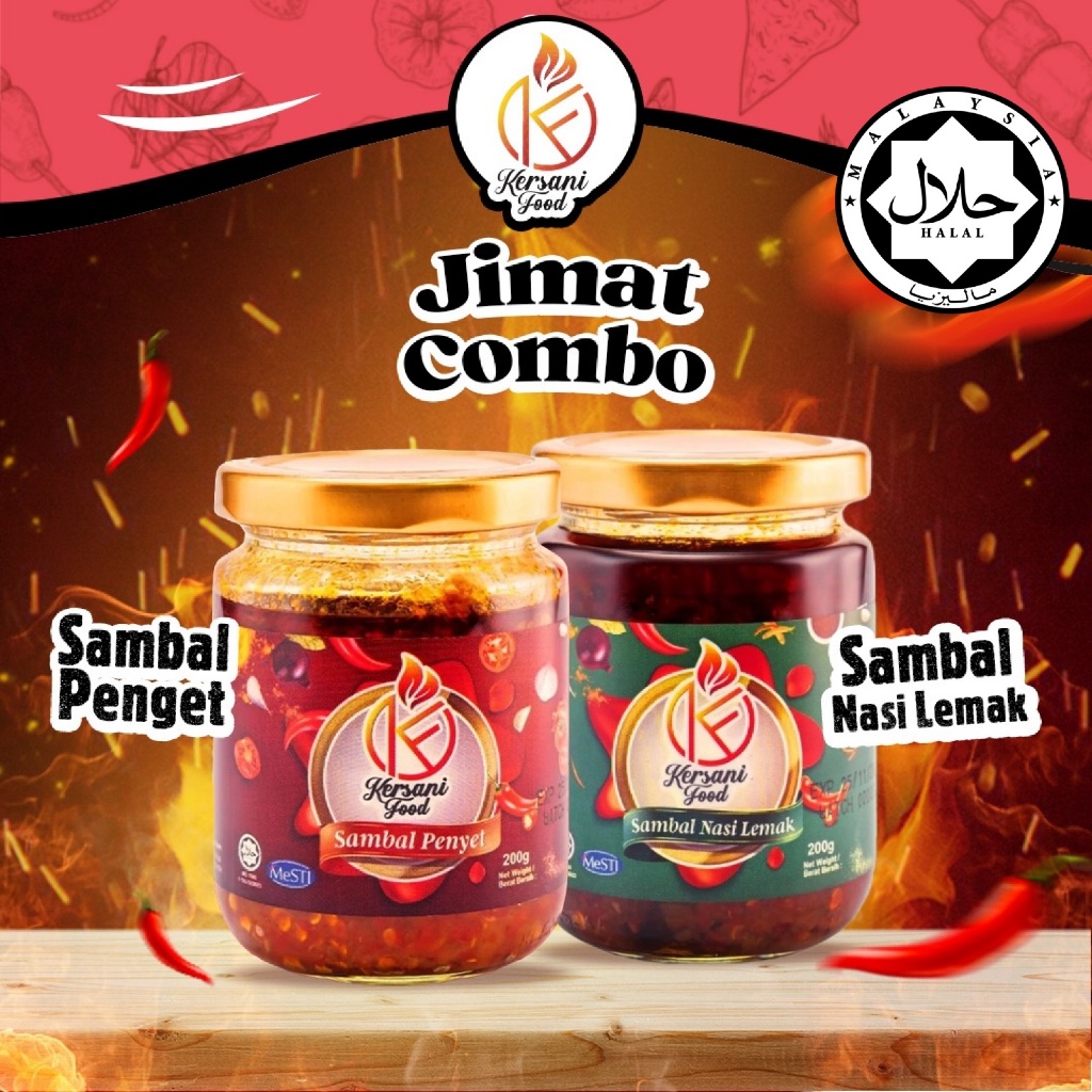 [HALAL] [COMBO PACK] Sambal Penyet + Sambal Nasi Lemak 200g Food ...
