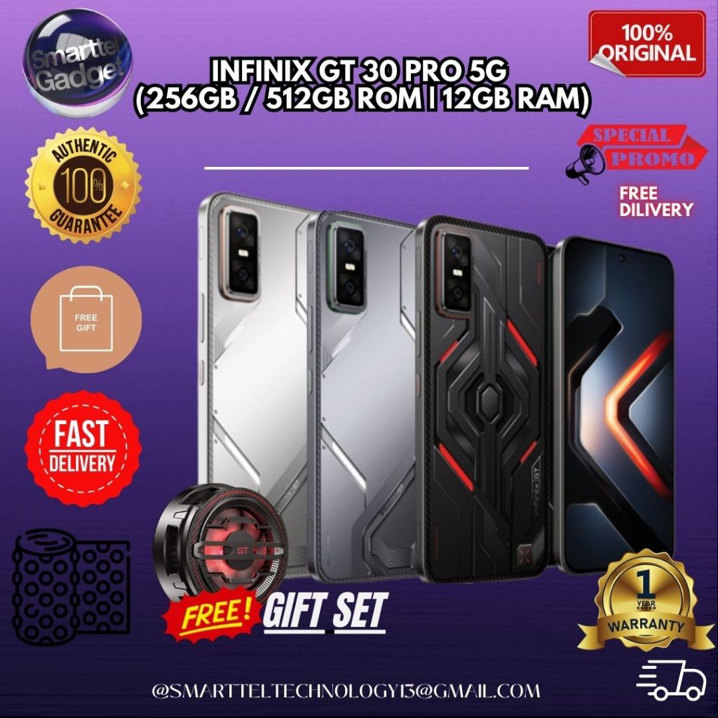 MYSET NEW ORIGINAL INFINIX GT30 PRO 5G | GT 30 PRO 5G NEW | 12GB RAM ...