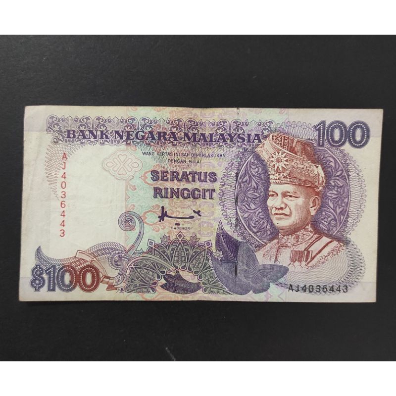 Malaysia Old Banknote RM 100 Ahmad Don Signed Prefix AJ | Shopee Malaysia