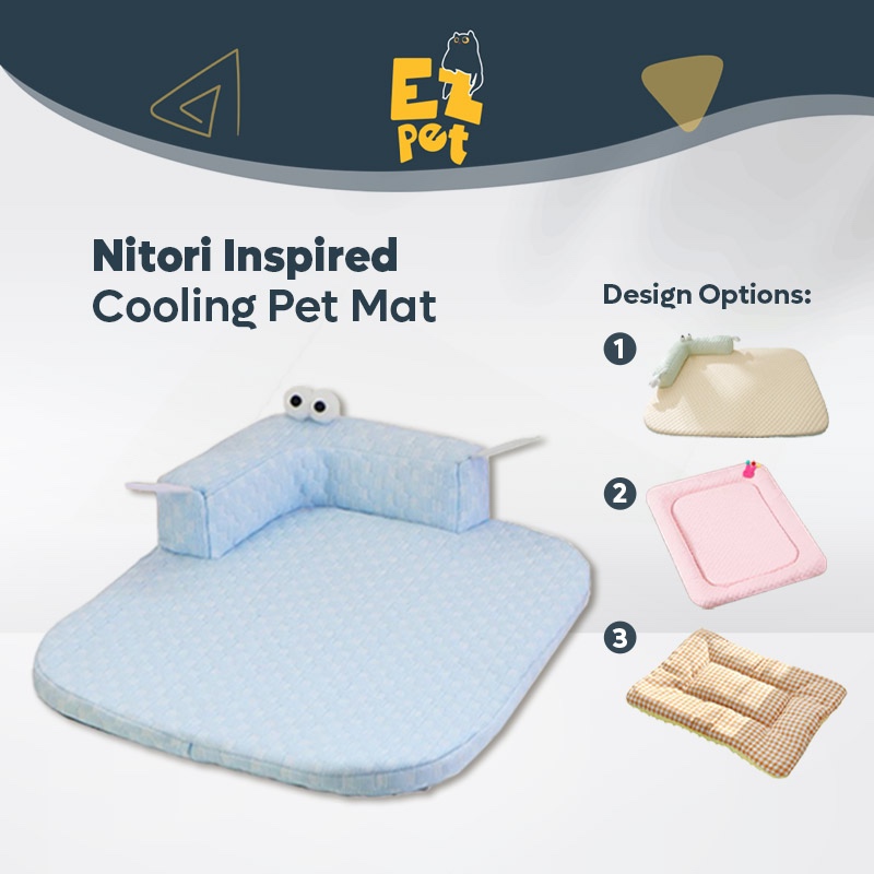 EZPET🐱【Nitori Inspired Cooling Pet Mat】Pet Cushion Cat House Dog Mat ...