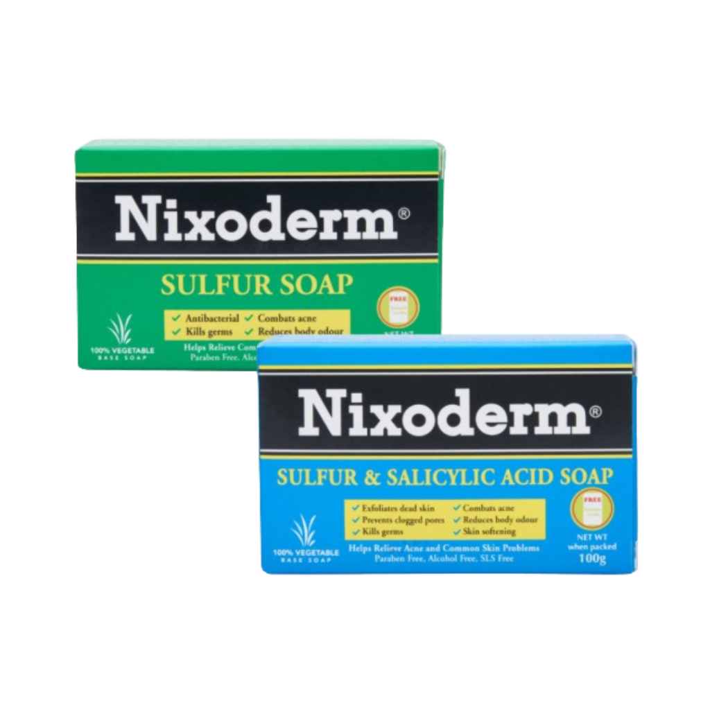 Nixoderm Sulfur Soap 100g | Nixoderm Sulfur & S/Acid Soap 100g (Help ...