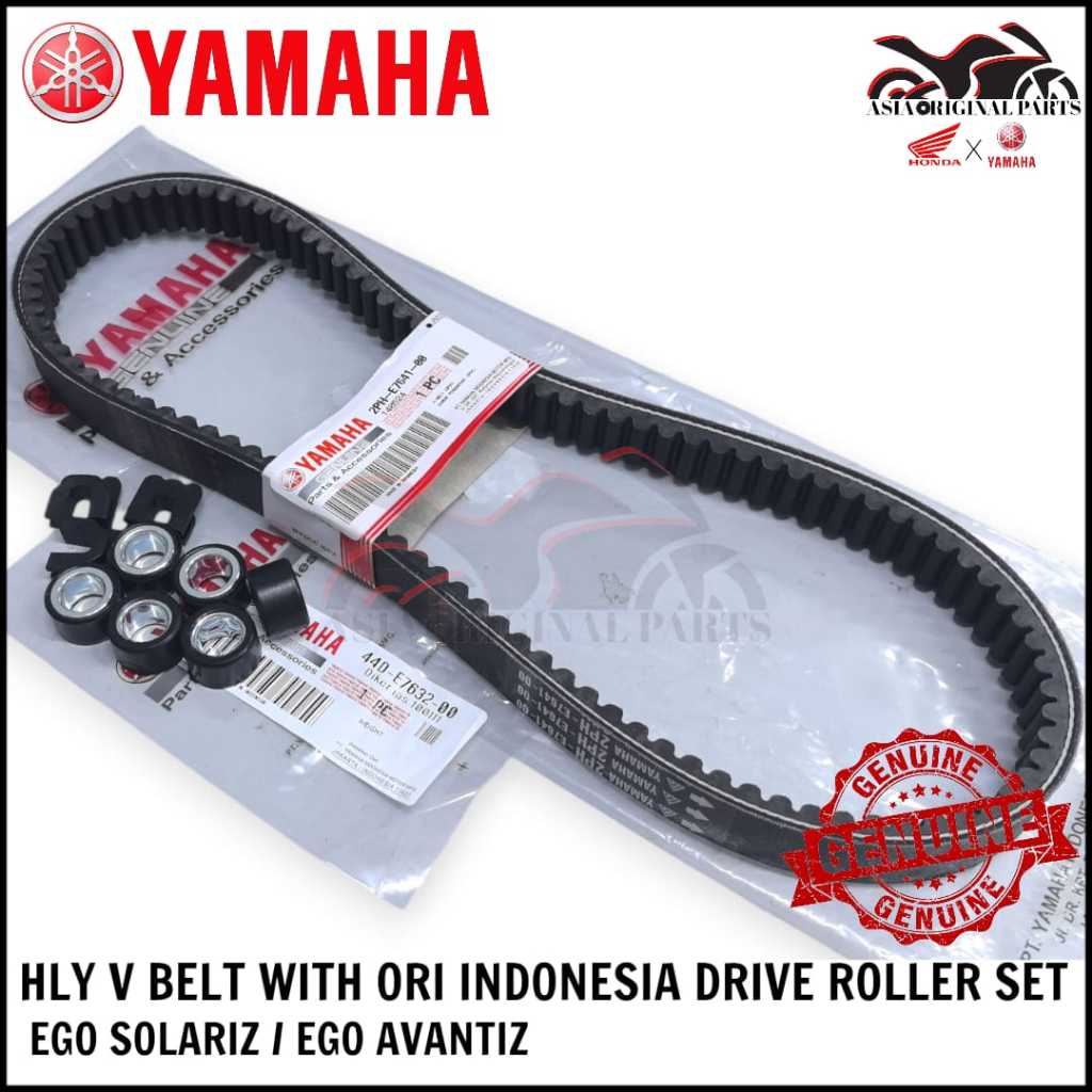 100% ORIGINAL HONG LEONG YAMAHA EGO SOLARIZ AVANTIZ 2PH V BELT TIMING BELT WITH ORIGINAL ...