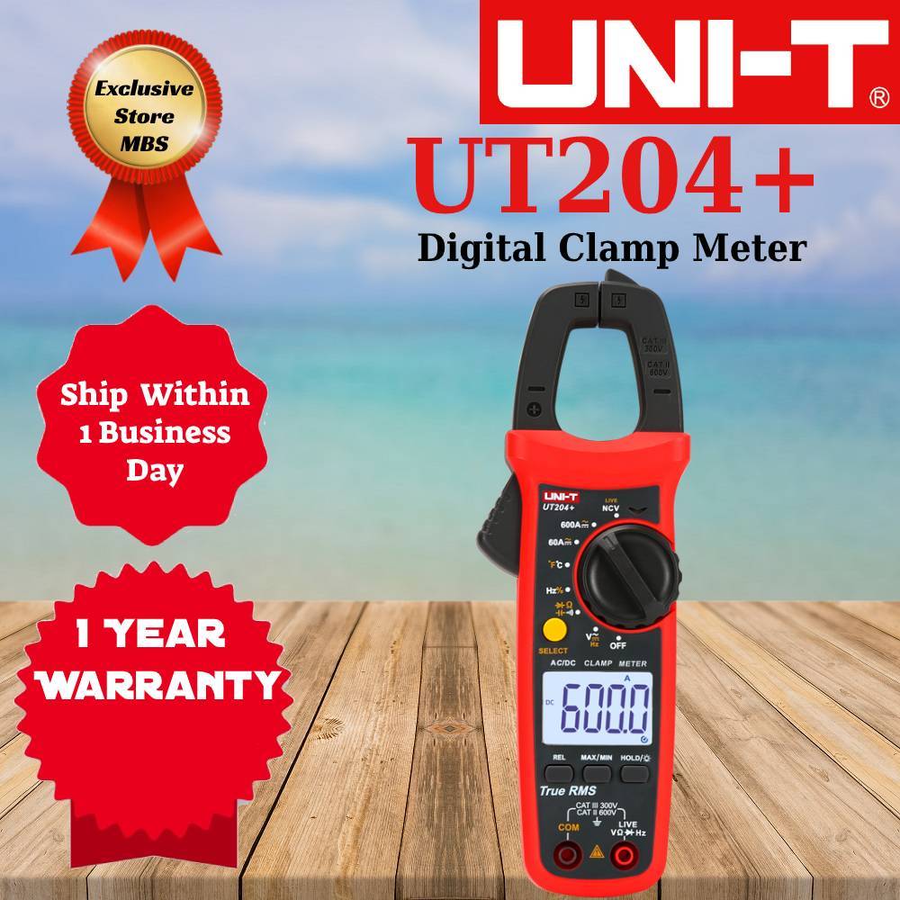 UNI-T UT204+ 600A Digital Clamp Meter | Shopee Malaysia