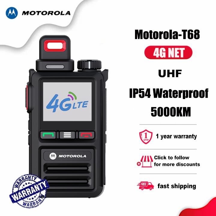 Motorola walkie talkie interphone mobile intercom outdoor T68 5000KM ...