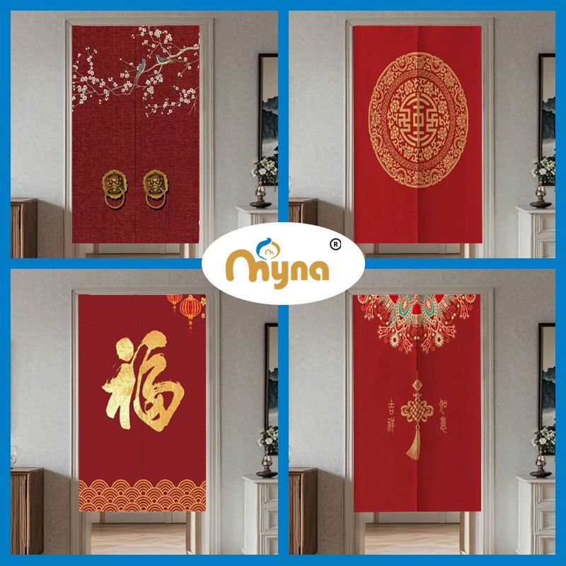 Myna | M/M+/A Chinese New Year Style Cotton Door Curtain Home Decor CNY ...