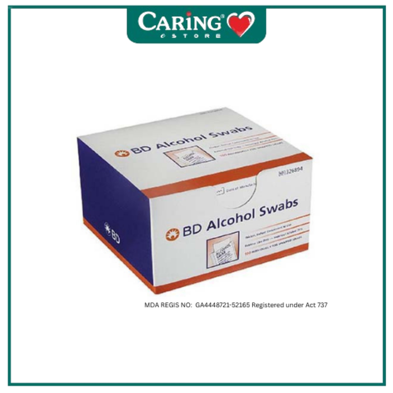 BD ALCOHOL SWABS 100S (CARING PHARMACY) | Shopee Malaysia