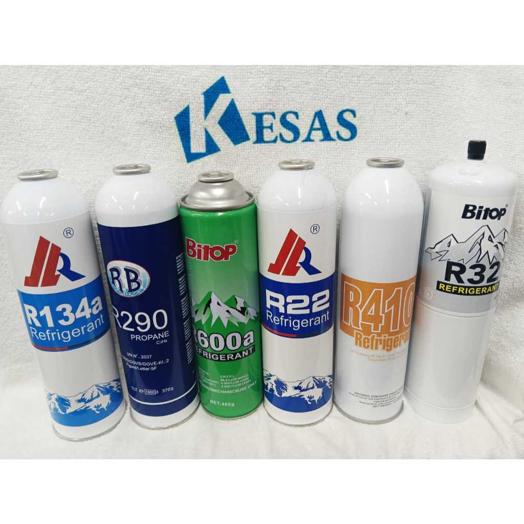 GAS R600A 134A R22 R32 R410A R290 AIR CONDITIONER AIRCOND AND REFRIDGE ...