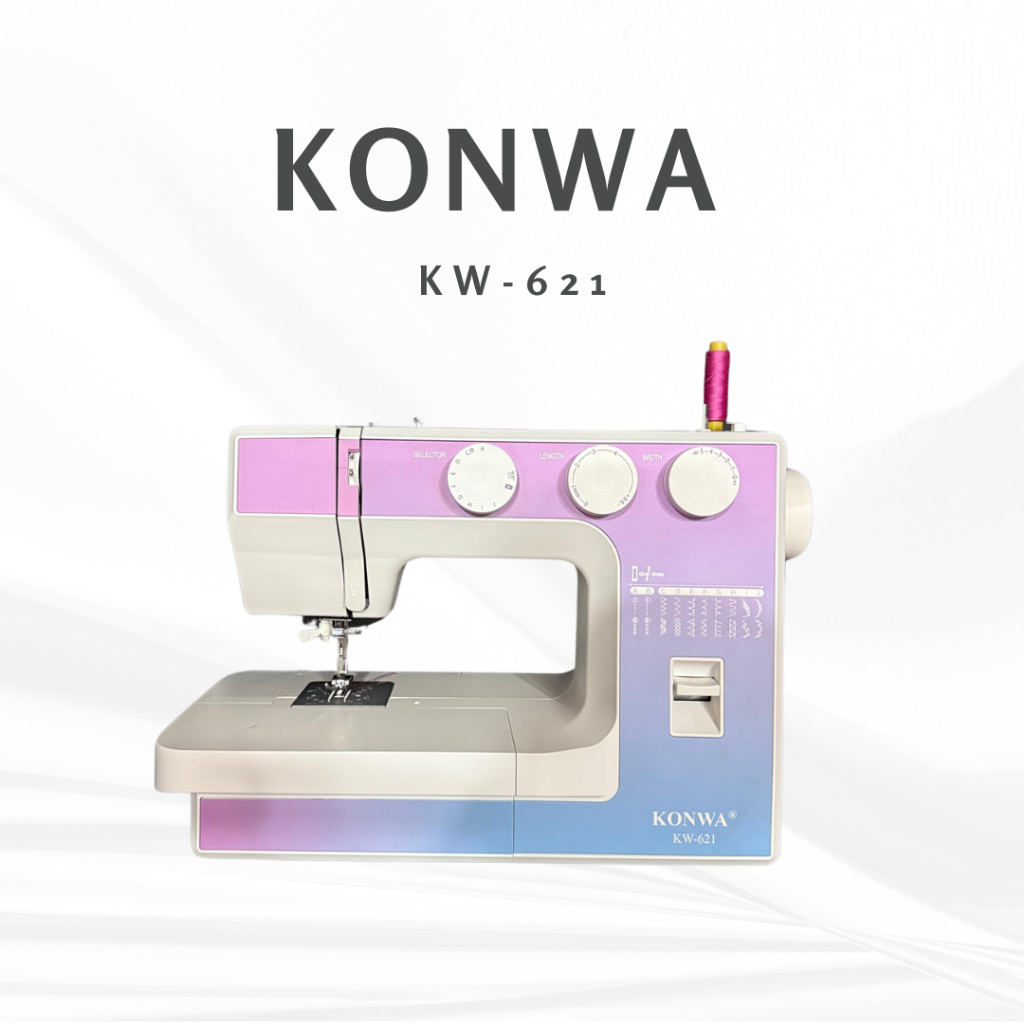 KONWA Multi-Purpose Portable Domestic Sewing Machine with One Step ...