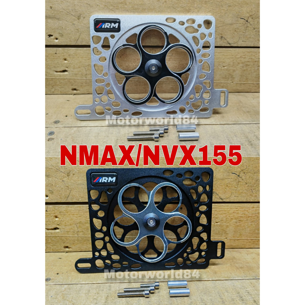 RADIATOR COVER YAMAHA NVX155 V1 V2 RADIATOR GUARD WITH FAN SPINNER ...