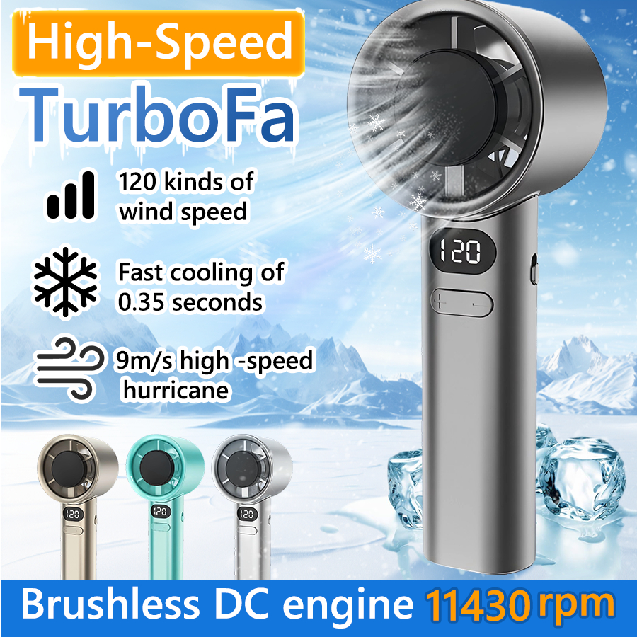 NEW【 120 Speed 】 Portable USB Mini Fan kipas 5000mAh Mini Fan ...