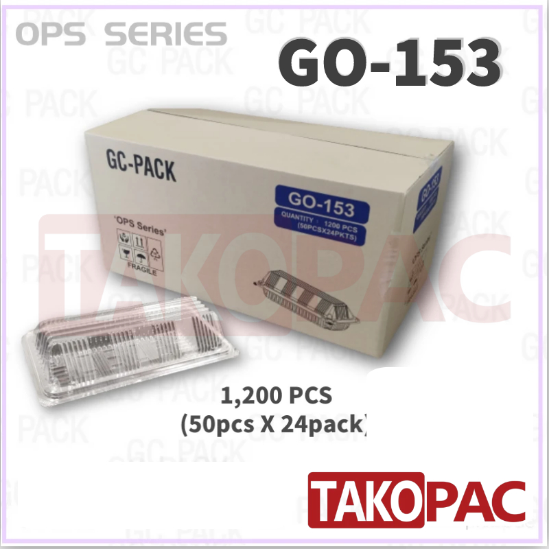 GO-153 OPS Plastic Tray with Lock (BULK 1,200pcs±) Roti Sosej Hot Dog ...