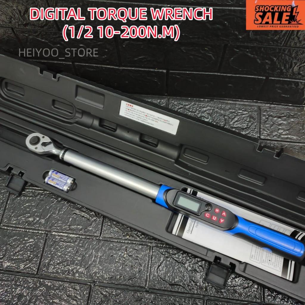 [1/2 10-200N.M]DIGITAL TORQUE WRENCH RATCHET TOOL FOR AUTOMOTIVE CAR ...