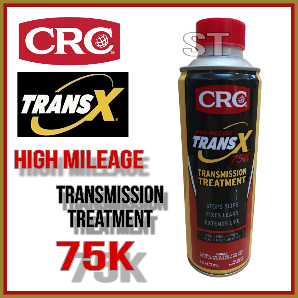 CRC TRANS-X 75K HIGH MILEAGE TRANSMISSION TREATMENT YELLOW Code: 402916 ...