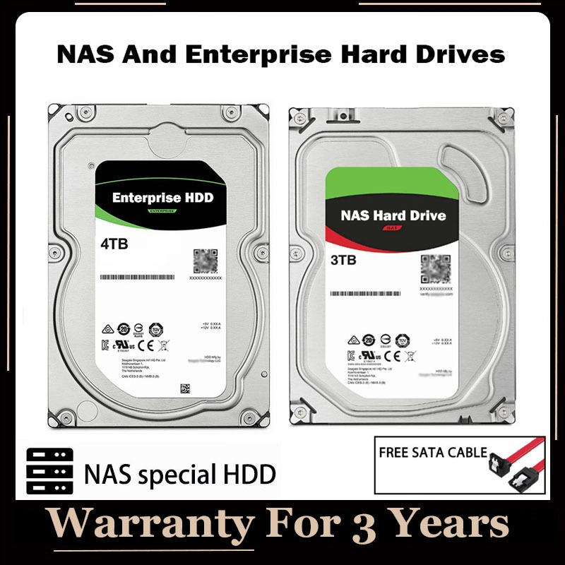 3.5" NAS Hard Drive PC HDD 1TB/2TB/3TB/4TB/5TB/6TB/8TB/10TB SATA 3.0 ...