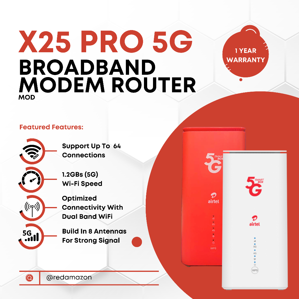 X25 PRO 5G MOD TOWER BROADBAND MODEM WIRELESS ROUTER | Shopee Malaysia