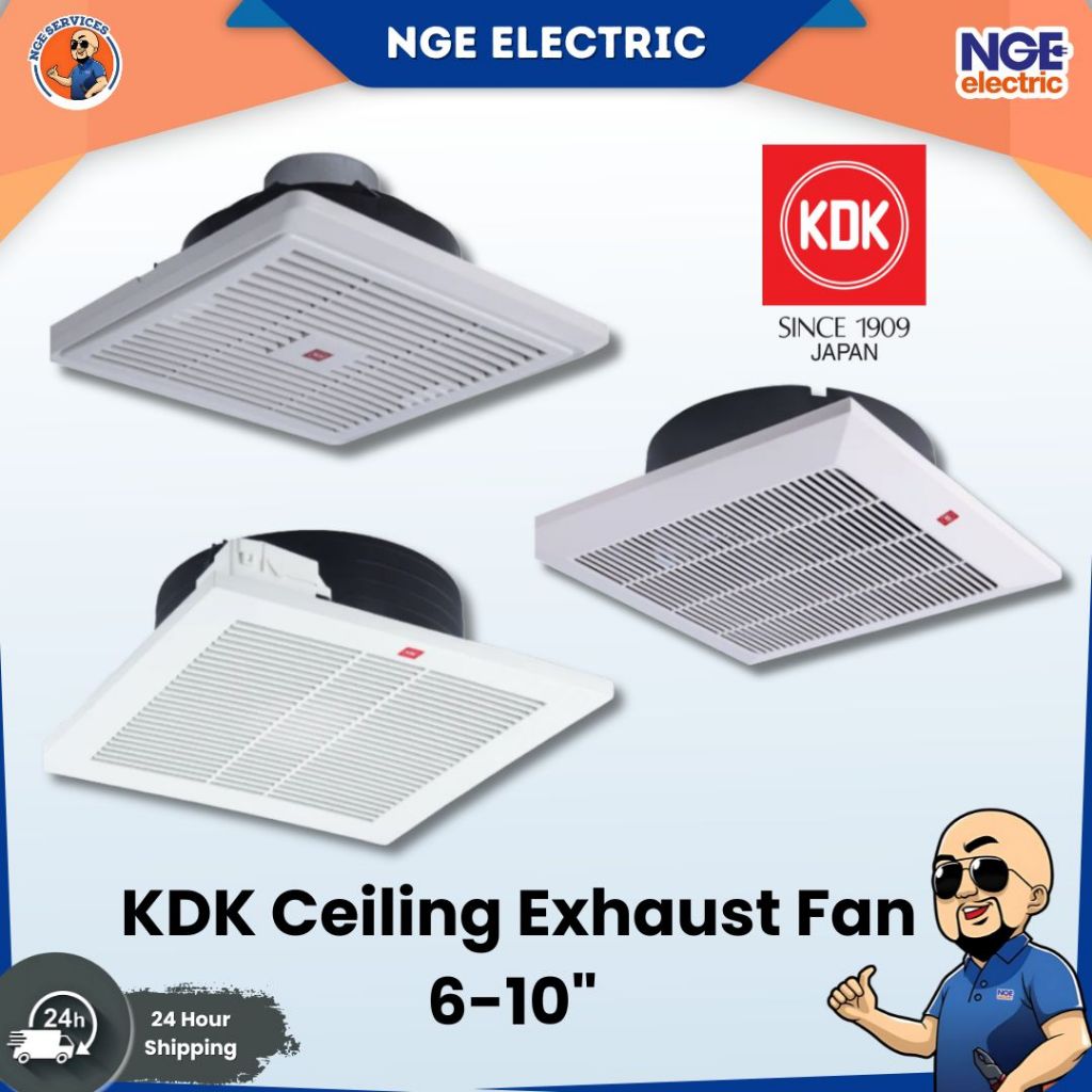 FAN| KDK Ceiling Mount Propeller Fan 6”/8”/10” – 15TGQZ / 20TGQF ...