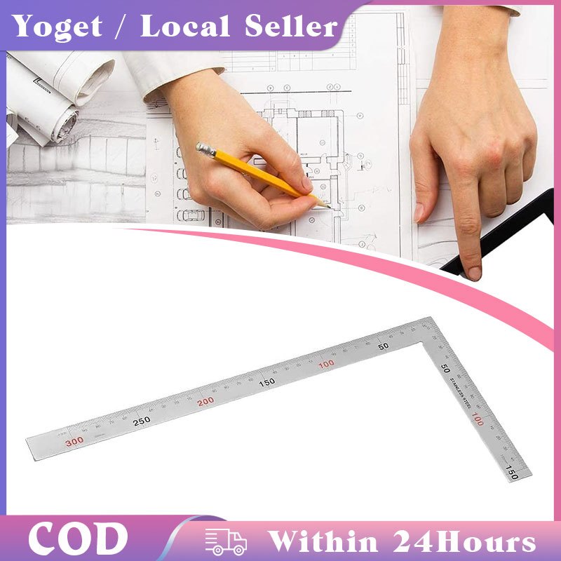 Stainless Steel L Shape Ruler / 90 Degree Right Angle / Corner Ruler ...