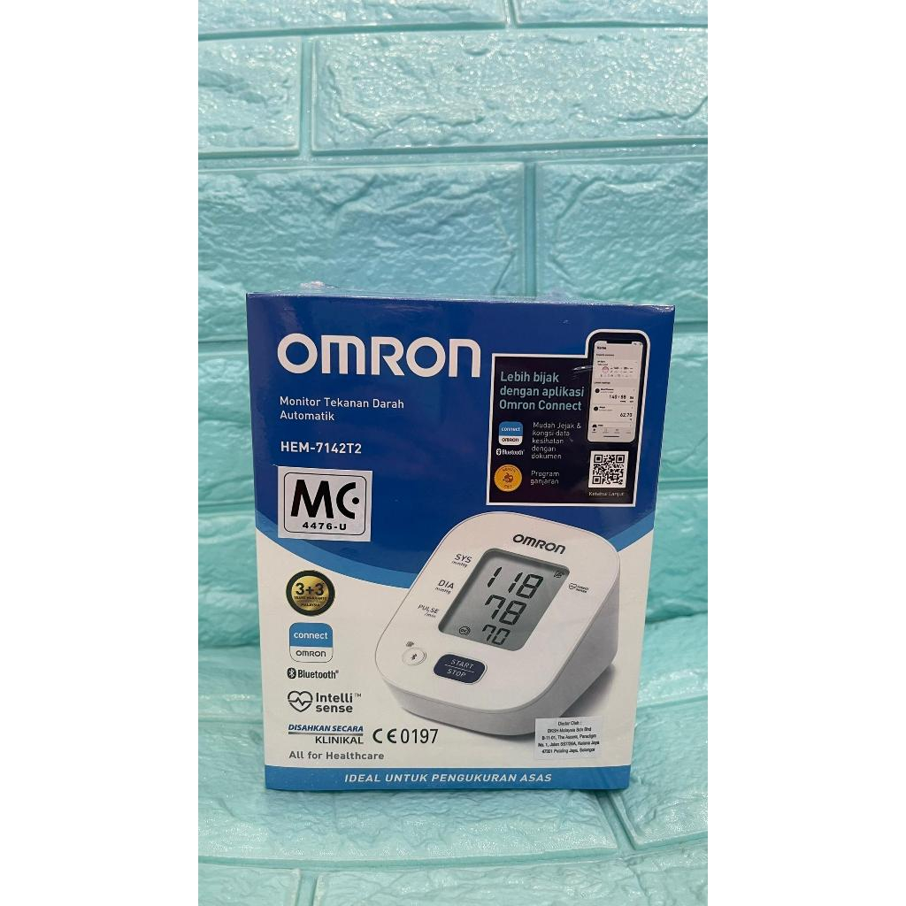 Omron HEM-7142T2 BP Monitor Automatic Bluetooth Connect Apps | Shopee ...