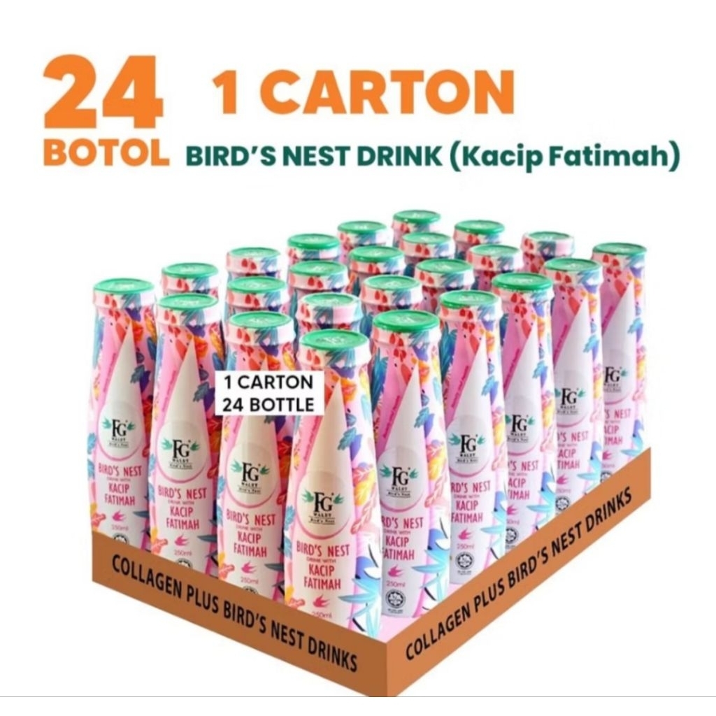 original fg walet birdnest dengan kacip fatimah 24 botol | Shopee Malaysia