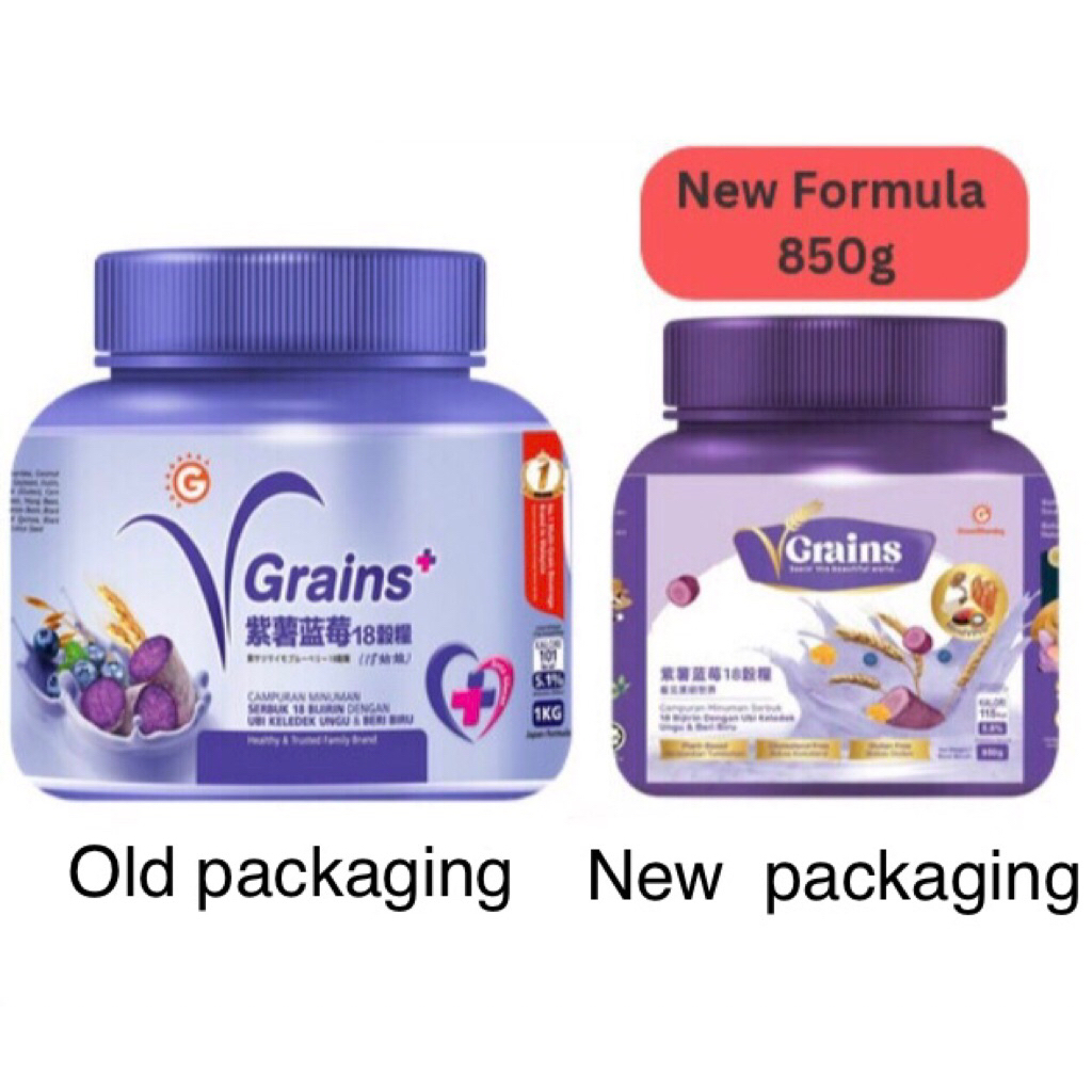GoodMorning VGrains 紫薯蓝莓18穀糧 (18姑娘) | 1kg / 850g | Exp: 01/2027 | Shopee Malaysia