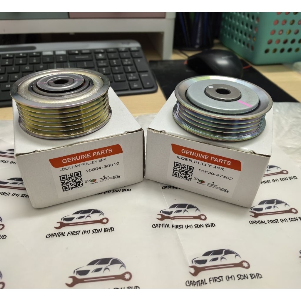 FAN BELT IDLER TENSIONER PULLEY 4PK OR 6PK FOR PERODUA MYVI LAGI BEST 1 ...