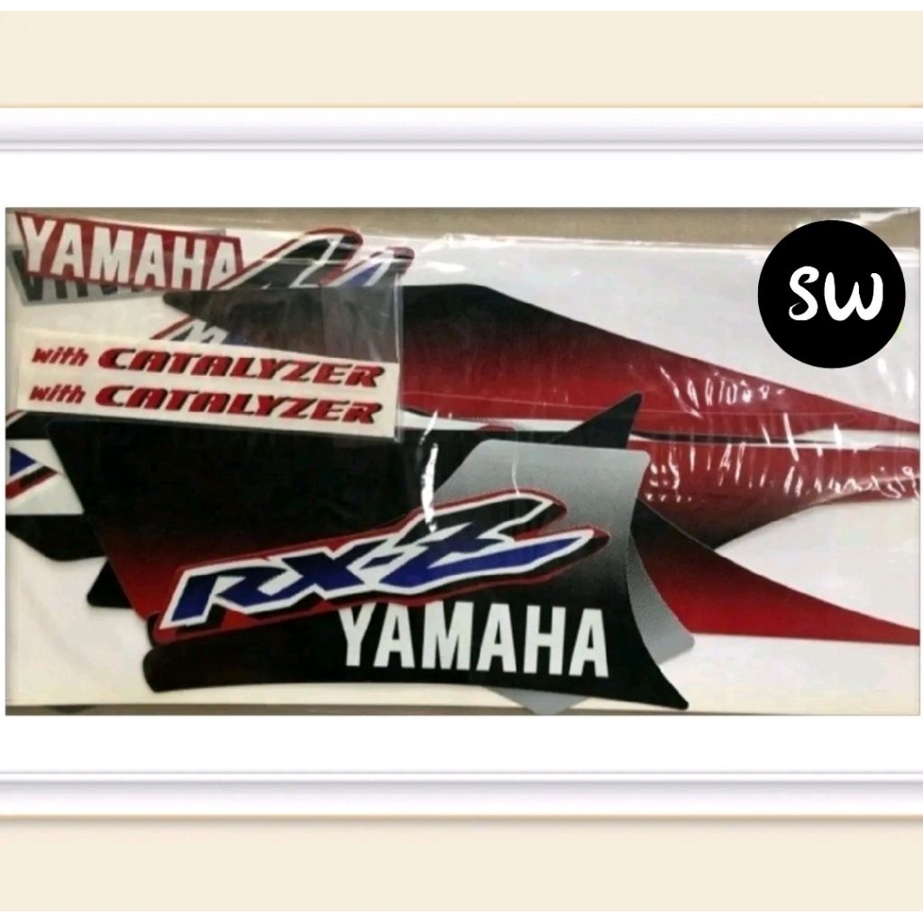 YAMAHA RXZ CATALYZER A CLASS ( 10 ) STRIPE A CLASS BODY STICKER STIKE ...