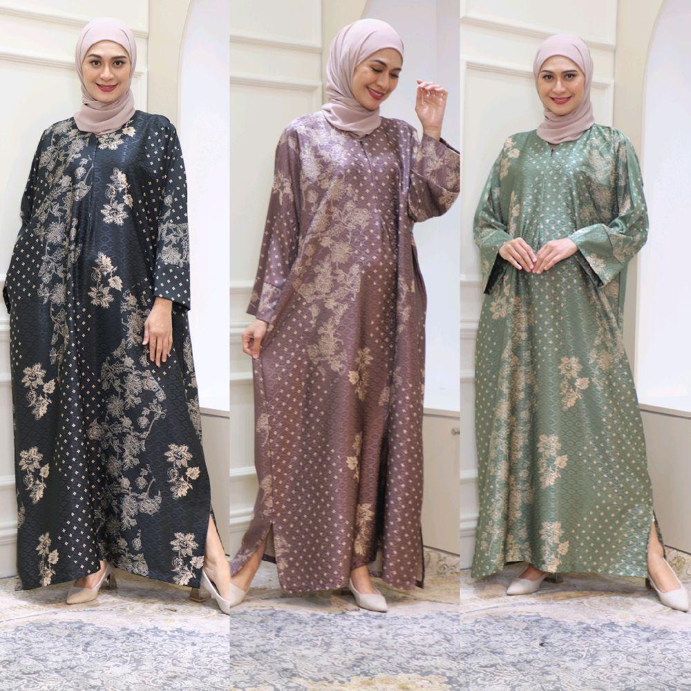 abaya kaftan batik premium HK05 by hana Muslimah Clothing | Shopee Malaysia