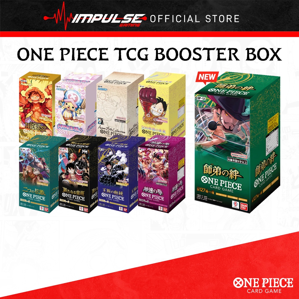 One Piece TCG [JAPAN VERSION]: Booster Box: PRB01 / EB01 / EB02 / OP07 ...