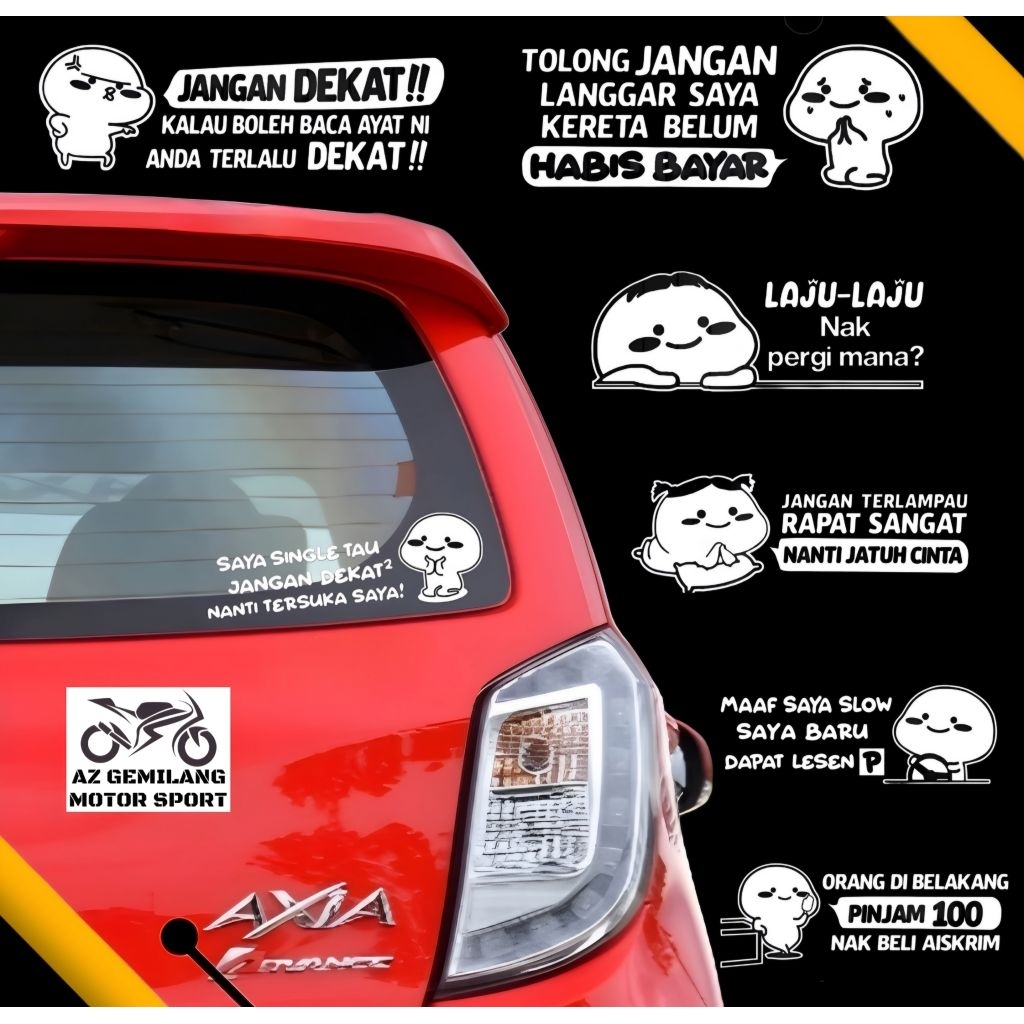 Sticker Emoji QUBY Jangan Dekat Jangan Langgar Jangan Terlampau Pinjam ...