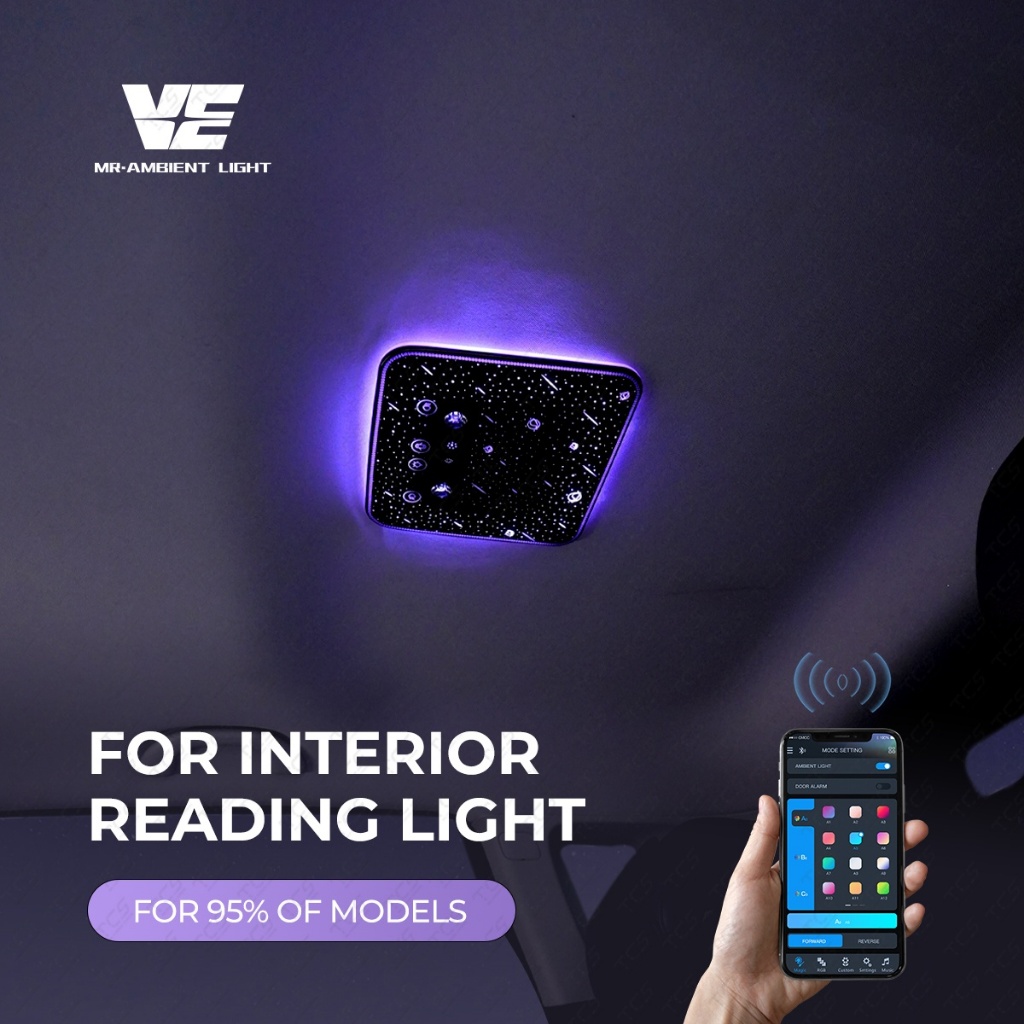 TCS CAR SMART RGB VE ROOF AMBIENT LIGHT UNIVERSAL ACCESSORIES | Shopee ...